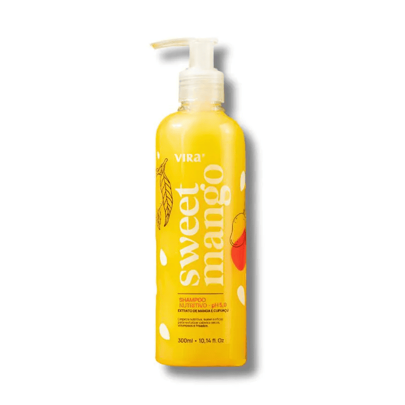 Sweet Mango Shampoo Nutritivo 300ml - Virá Cosméticos - Cerejando Beauty